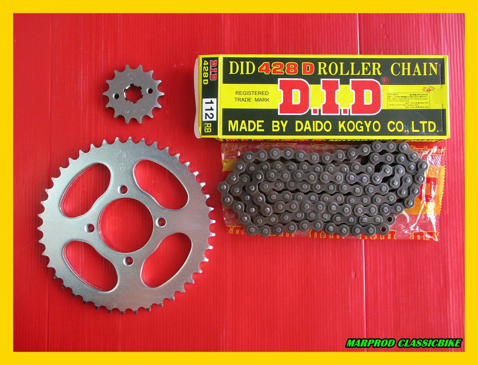 Fit Honda S90 CL90 CA200 CM91 Front 14T+ Rear 42T Sprocket + Chain ...