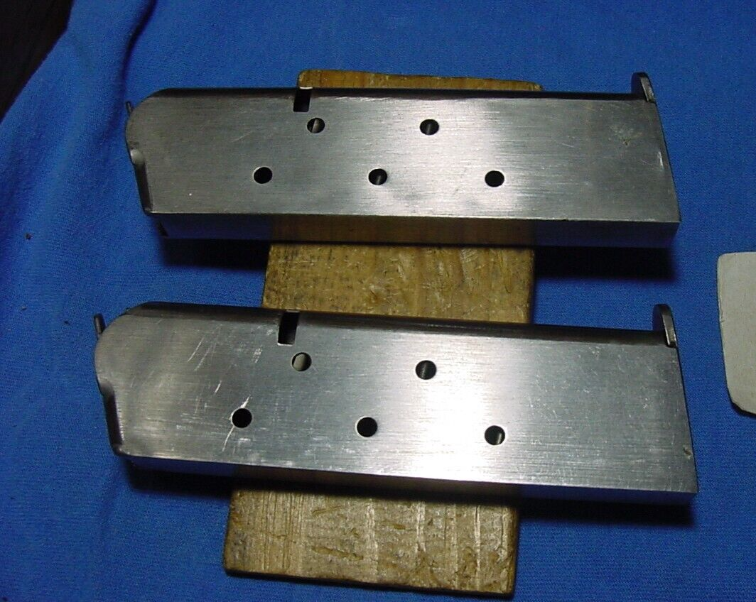 2 Caliber 45ACP 1911 Full Size Government Commander 7 Rd Stainless ...