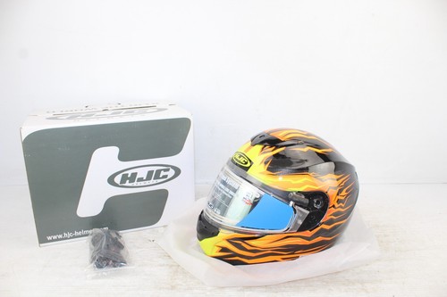 HJC HELMET CS-R2 FLAME BLOCK BLACK ORANGE XL (MC7) ELECTRIC HEATED ...