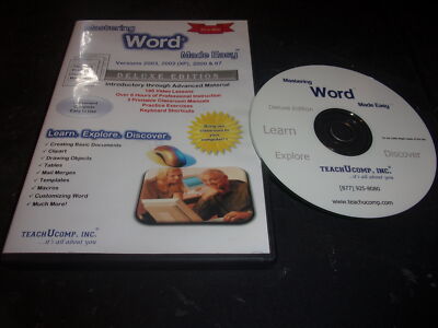 Mastering Word Made Easy Training Tutorial v. 2003 through 97 - Learn ...