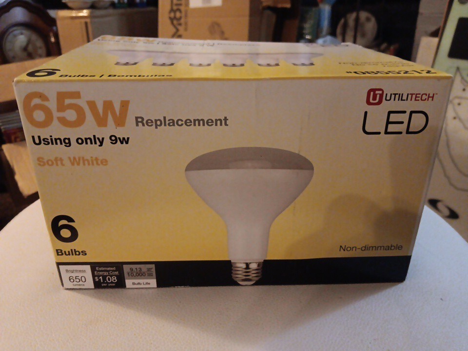Utilitech 65-Watt EQ LED Soft White Flood Light Bulb 6pk | eBay