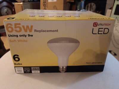 Utilitech 65-Watt EQ LED Soft White Flood Light Bulb 6pk | eBay
