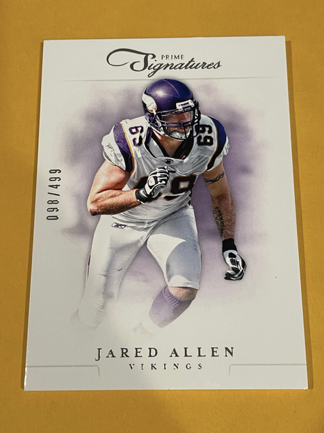 2012 Panini Prime Signatures Jared Allen Base #104 /499 | eBay