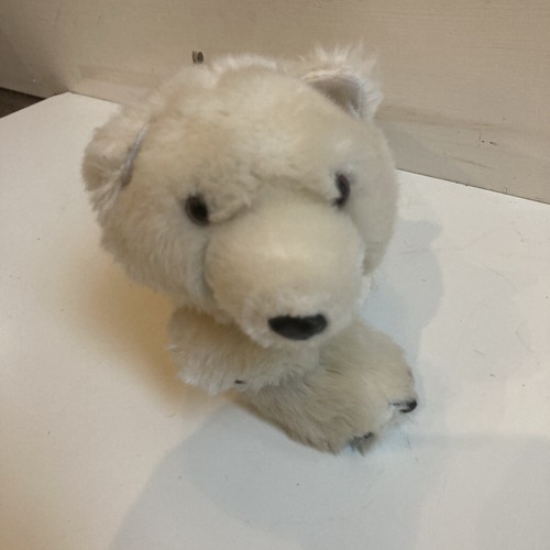 Ditz Designs Realistic Polar Bear Weighted Stuffed Plush Toy 15” The ...