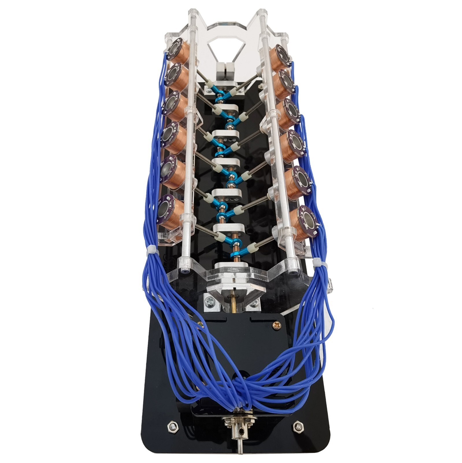 12-Coil V-Shaped Electromagnet Engine Model Motor Model Teaching Aid ...