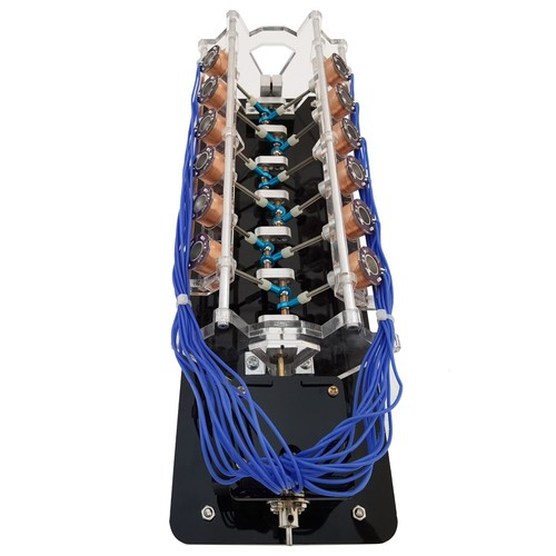 12-Coil V-Shaped Electromagnet Engine Model Motor Model Teaching Aid ...