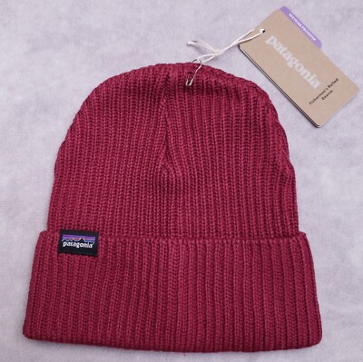 Patagonia Fishermans Rolled Beanie Hat One Size Fits All Wax Red ...