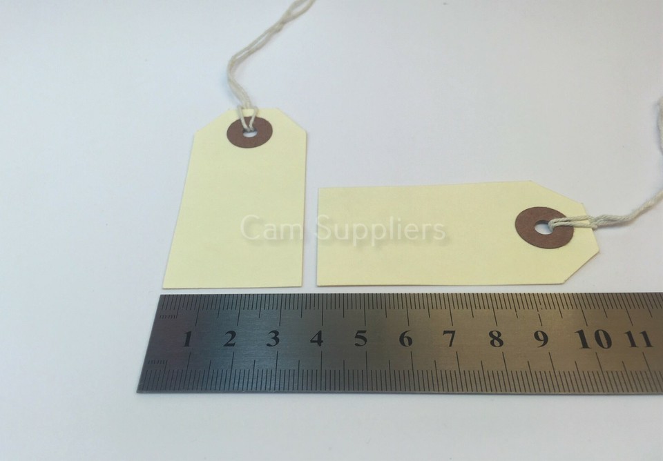 Manila Brown Buff Strung Tie On Tag Labels Retail Luggage Tags with ...