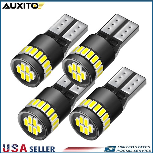 4x T10 LED COB 6000K White W5W 168 Car Interior Lights Dome Reading Map ...
