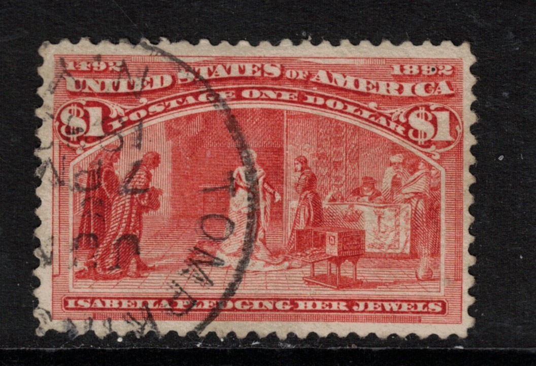 USA #241 Extra Fine Used Gem With Ideal Town Postmark | eBay