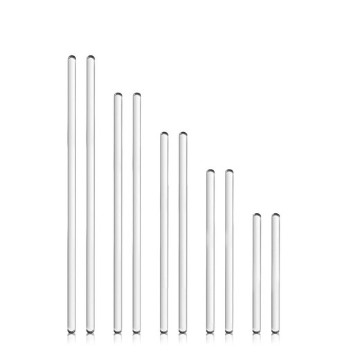 10Pcs Glass Stirring Rods Stir Bar Stirrer for Chemistry Laboratory Lab ...