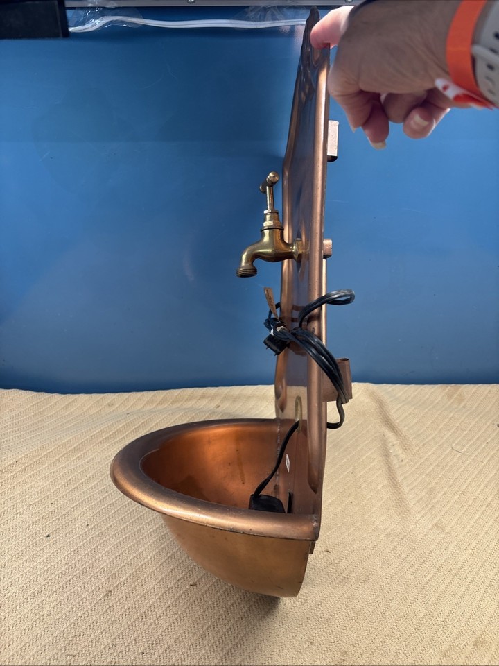 Smith & Hawken Courtyard Wall Fountain Copper-Clad Brass Spigot Pump | eBay