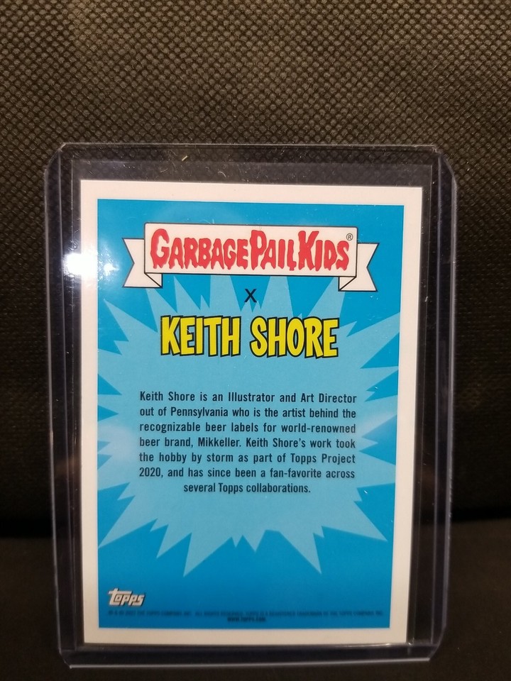 2022 Topps MLB x Garbage Pail Kids Clobbered Keith Shore Artist ...