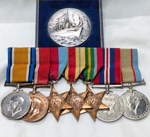 WW1 – WW2 HMAS Sydney medals Lieutenant Houghton Australian Mercantile ...