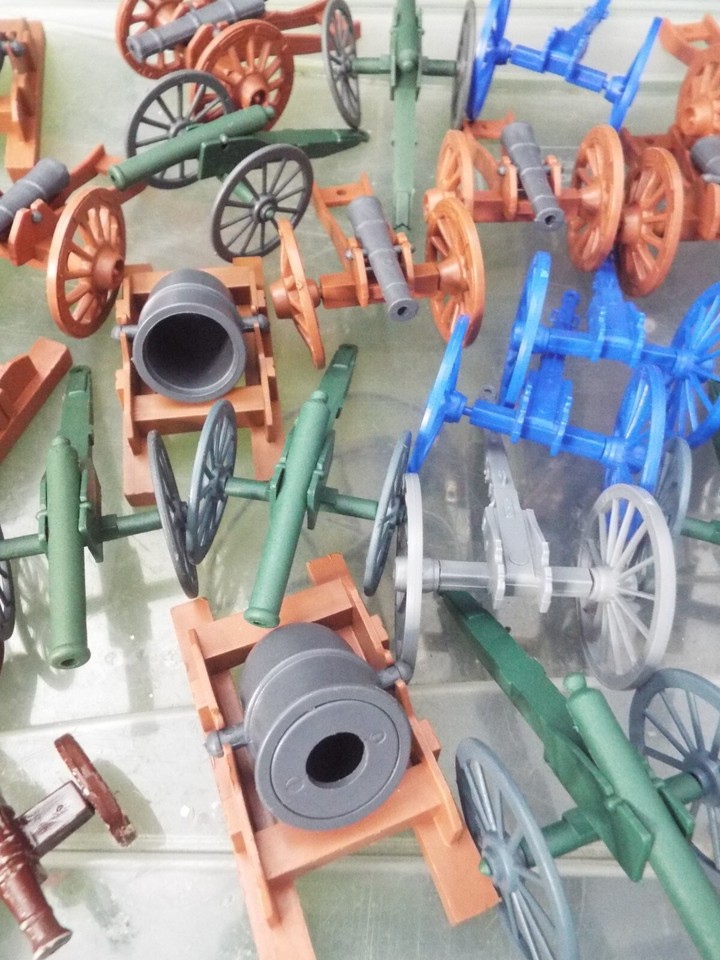 Lot of Vintage Civil War Mortar Cannon & Various Cannons Some for Parts ...