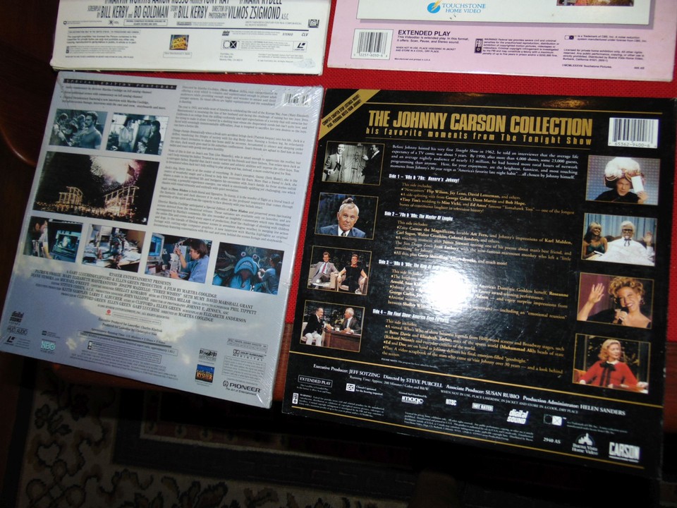 LOT rare LaserDisc Films Laser Disc Disk Middler Carson estate find ...