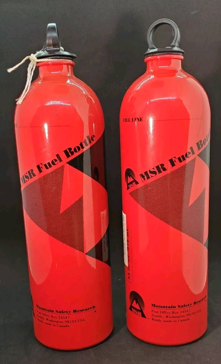 MSR Liquid Fuel Aluminum Bottle Leak Proof Camping 33 Ounce Lot of 2 | eBay