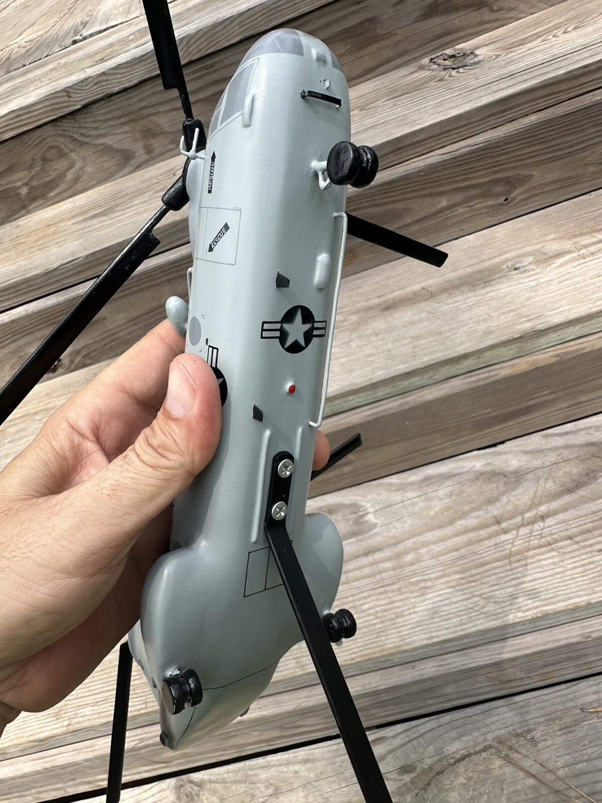 Sea Knight CH-46 Boeing Vetrol US Marines Helicopter Desk Model ...