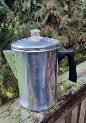 Vintage Mirro 9 Cup Aluminum Camping Coffee Pot Percolator Ships Free ...