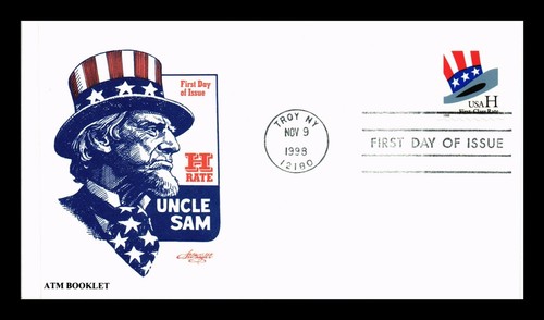 DR JIM STAMPS US COVER UNCLE SAM HAT H RATE FIRST DAY ISSUE ARTMASTER ...