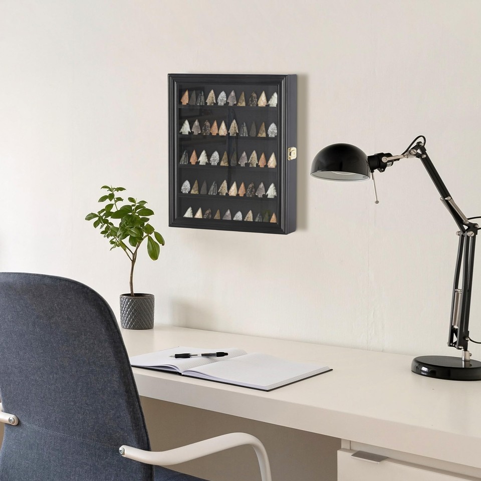 Arrowhead Display Case Native American Arrowhead Shadow Box Wall Mount ...