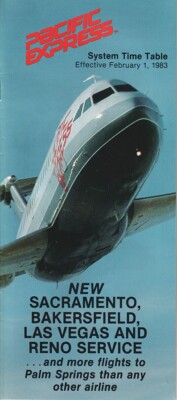 Pacific Express timetable 1983/02/01 | eBay