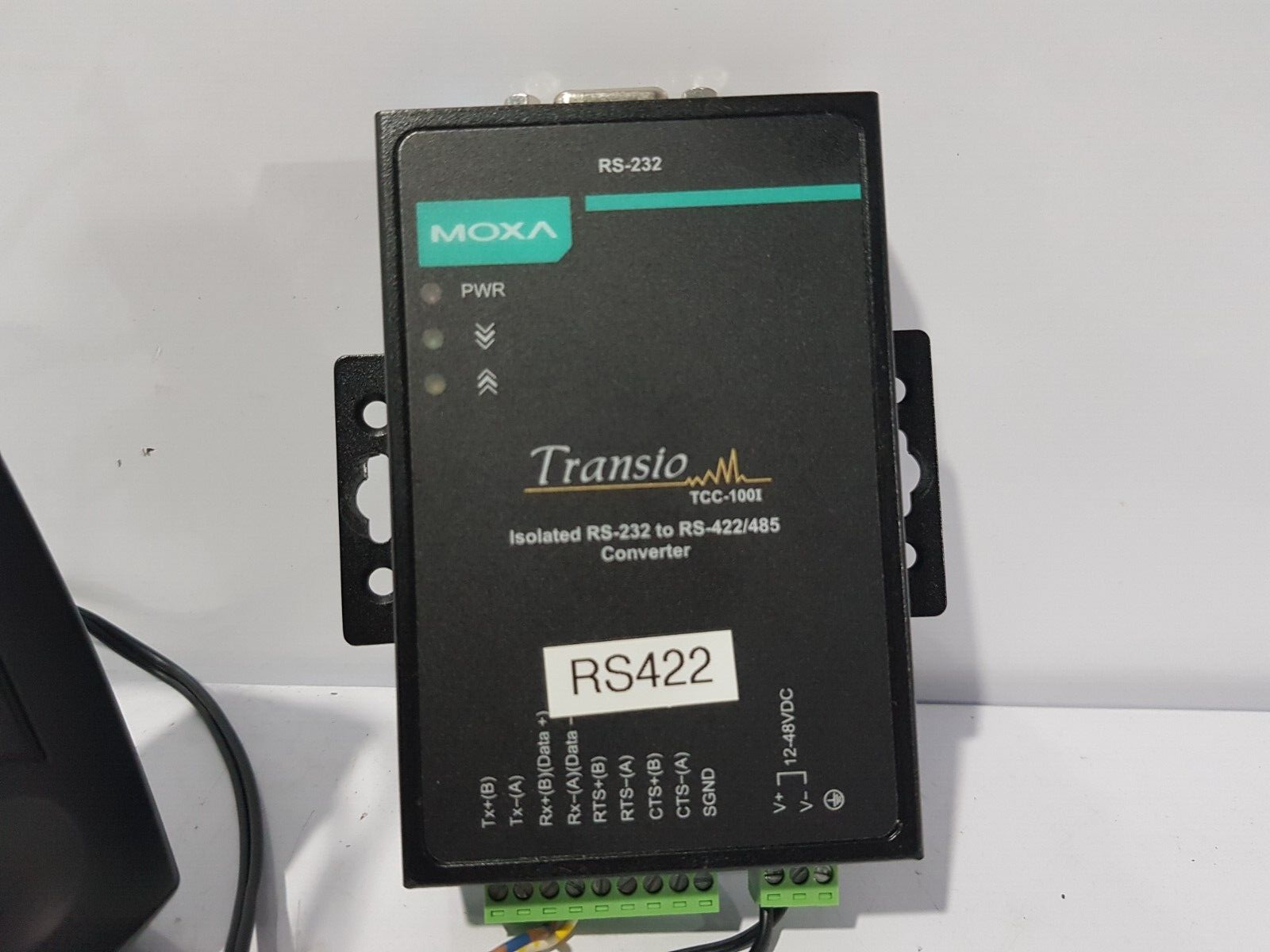 MOXA ISOLATED CONVERTER RS232 TO RS-422/RS485 TCC100I REV 2.2.1 WITH ...