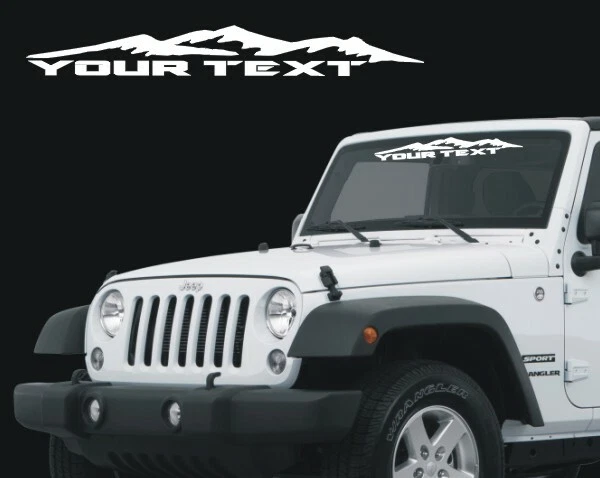 Custom Jeep Windshield Decals