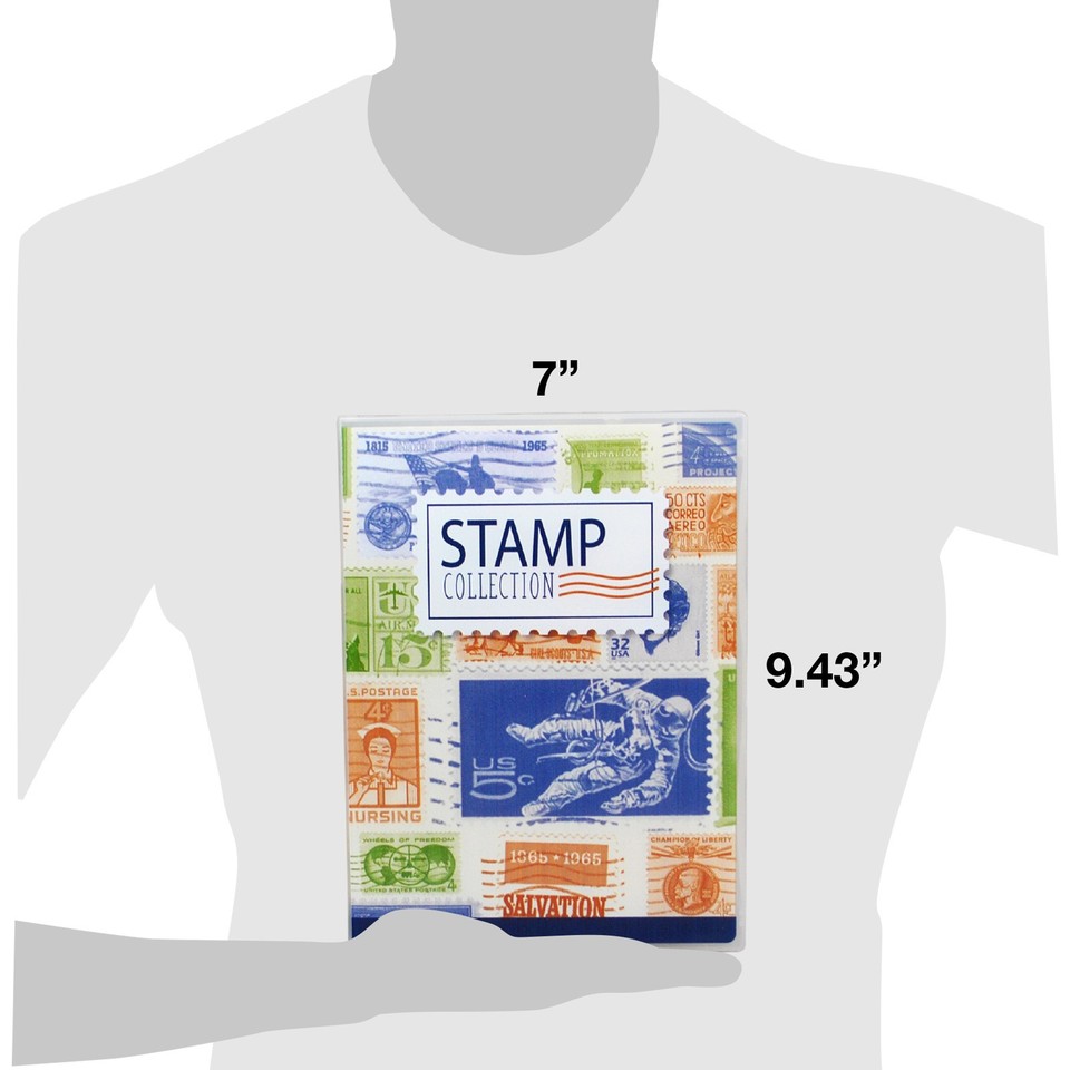 Stamp Collection Kit/Album, w/ 10 Pages, Holds 150-300 Stamps (No ...