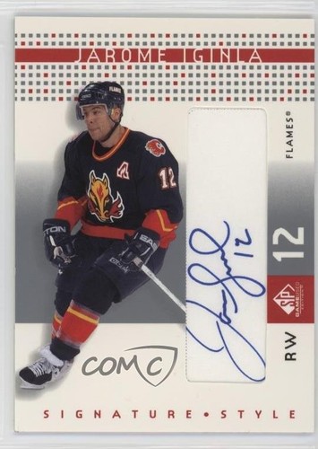 2002-03 SP Game Used Signature Style Jarome Iginla #SS-JI Auto HOF | eBay