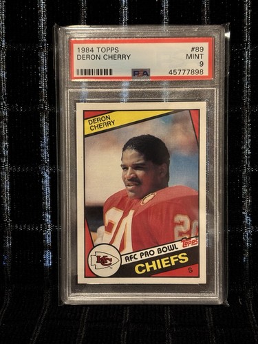 1984 Topps #89 Deron Cherry Rookie RC PSA 9 MINT Chiefs Great FHOF | eBay