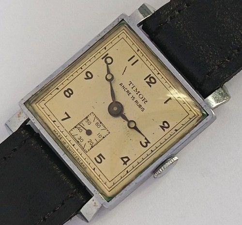 15 JEWELS SWISS MADE TIMOR WIND UP MEN'S VINTAGE WATCH | eBay UK