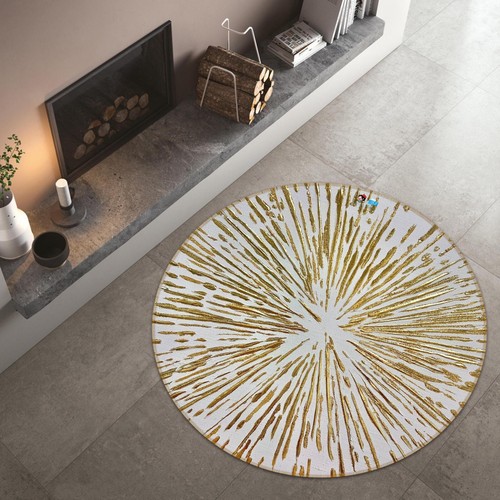 3D Gorgeous Golden G953 Non Slip Rug Mat Round Photo Carpet Skromova ...