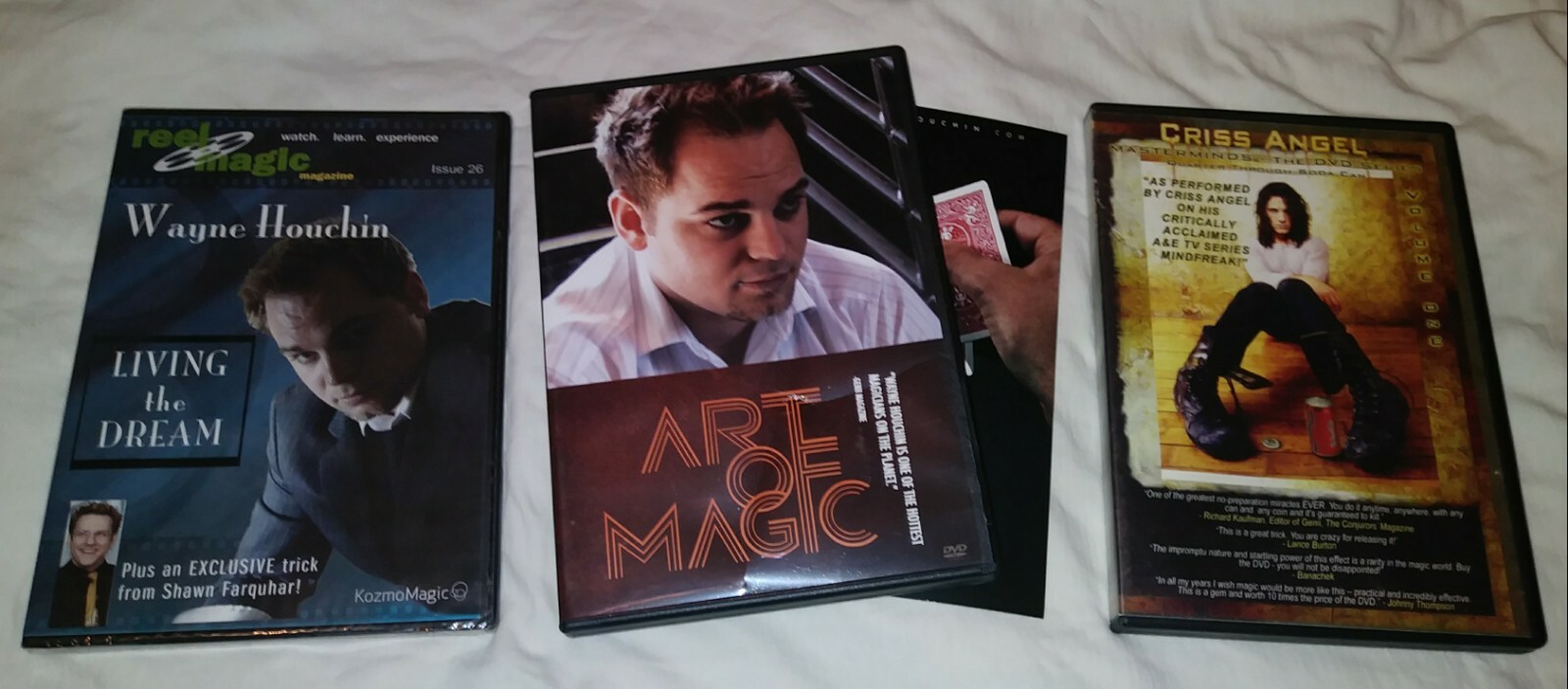 Wayne Houchin 3 DVD Card Coin Street Magic Criss Angel Buck Fisher ...