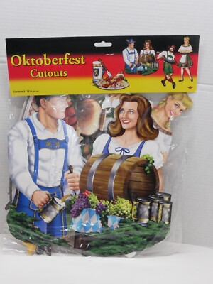 2003 Beistle OKTOBERFEST German Cutouts Beer Party Decoration NOS | eBay