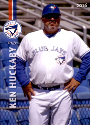 2016 Dunedin Blue Jays Grandstand #15 Ken Huckaby Manager Baseball Card ...