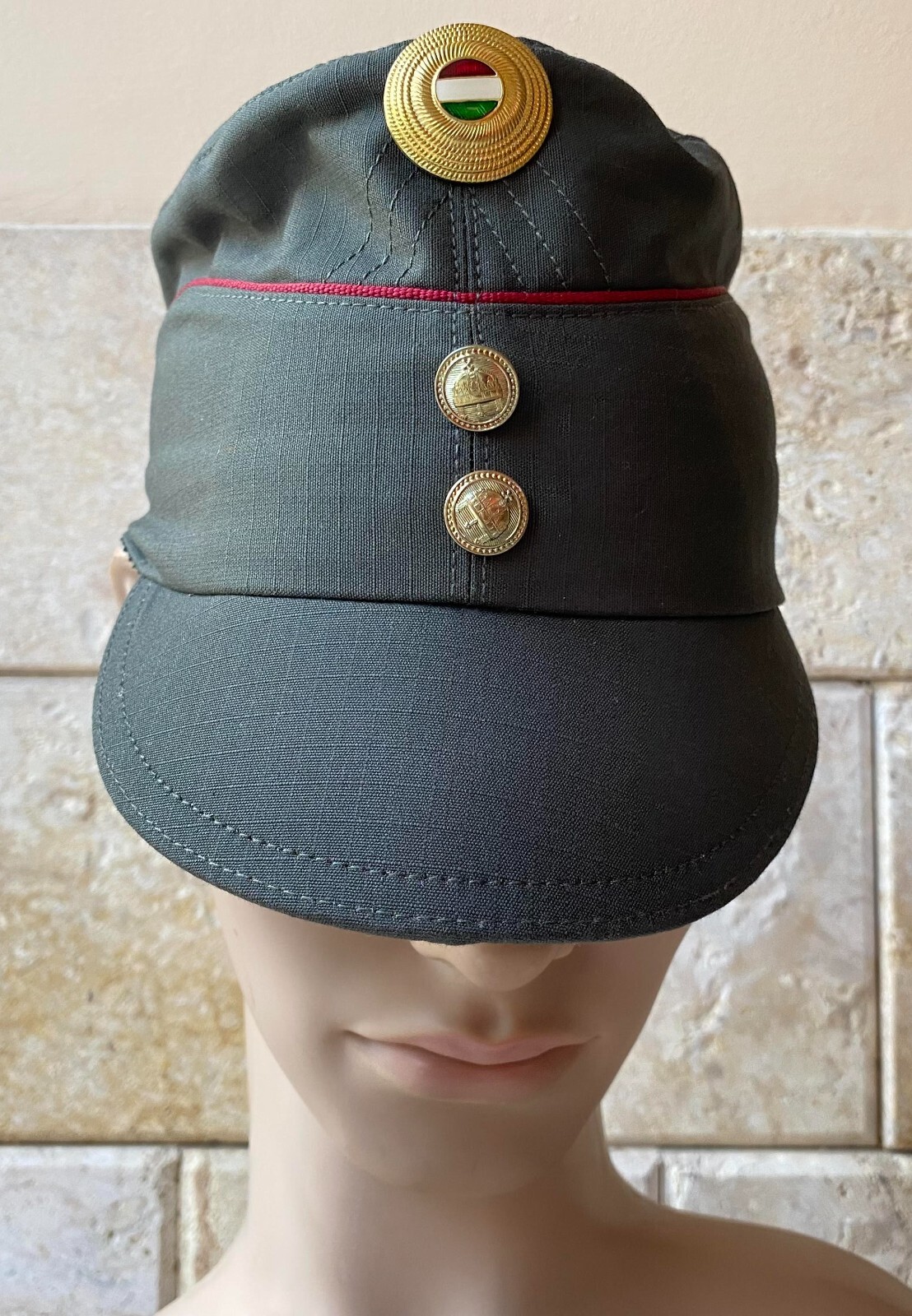 ORIGINAL HUNGARIAN PARLIAMENT GUARD CAP HAT Size 53 R… - Gem