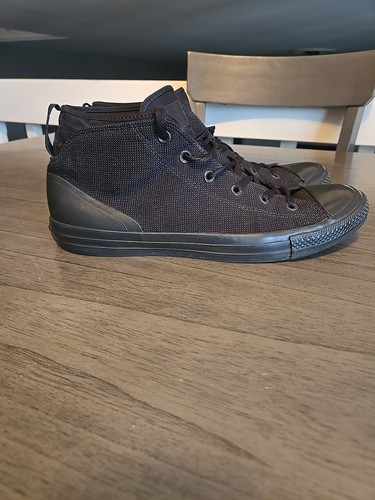 Converse Chuck Taylor All Star Waterproof Triple Black Boot Shoes Size ...