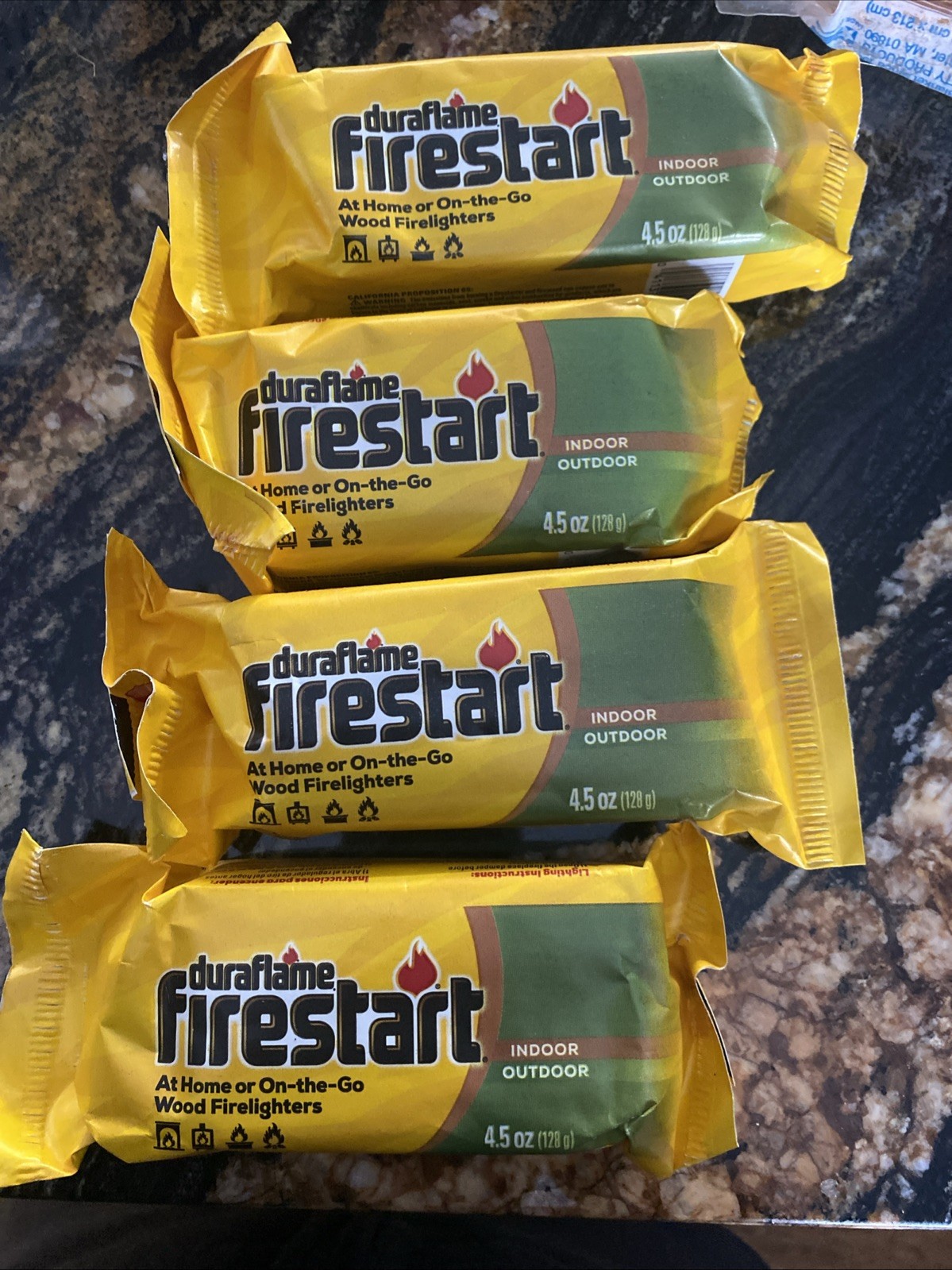 4 Logs Duraflame Firestart Indoor Outdoor Fast&Easy Wood Firelighters 4 ...