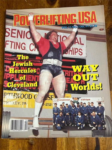 POWERLIFTING USA muscle strongman bodybuilding magazine STEVE BRODSKY ...