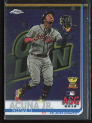 Ronald Acuna Jr. 2019 Topps Chrome Update All Star Game Rookie Gold Cup ...