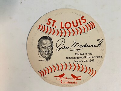 Joe Medwick Round Baseball Promo Card | eBay