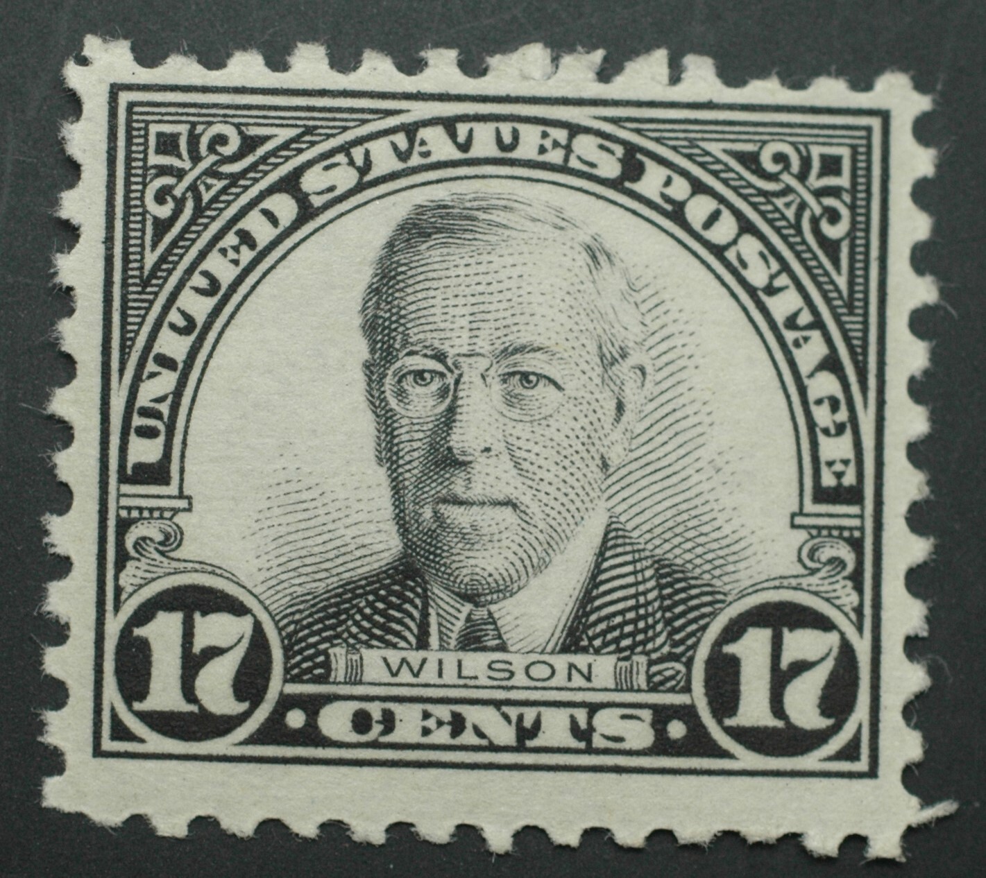 1925 US Stamp Scott #623 17 cent Woodrow Wilson Gorgeous color Mint ...