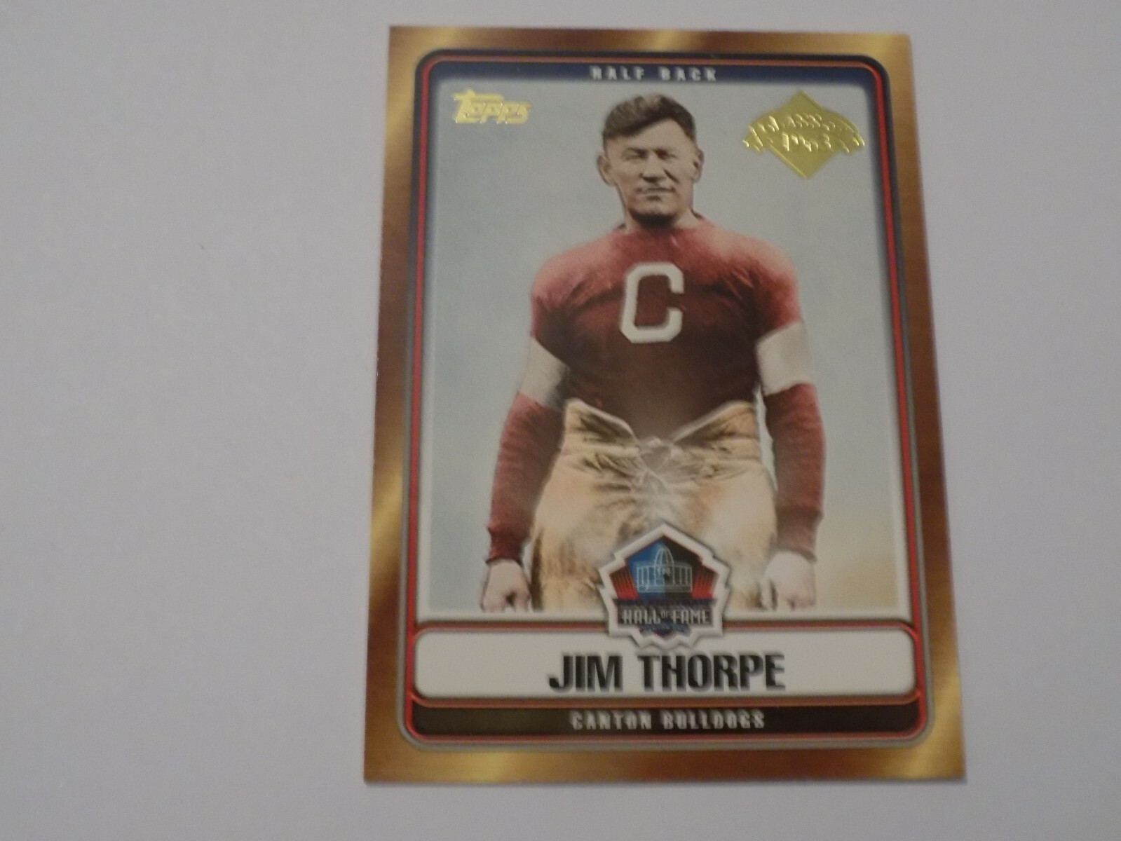 2006 Topps Class of 1963 Hall of Fame Jim Thorpe Card #HOFT-JT | eBay