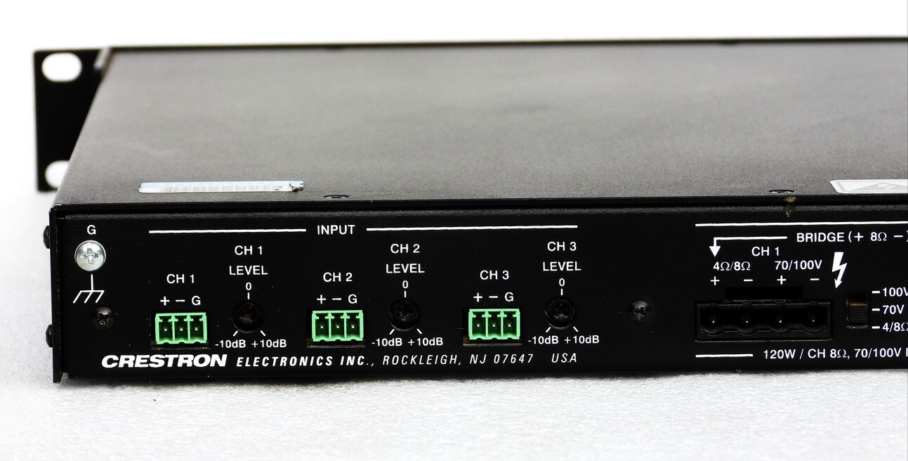 CRESTRON ELECTRONICS AMP-3210T PROFESSIONAL COMMERCIAL POWER AUDIO ...