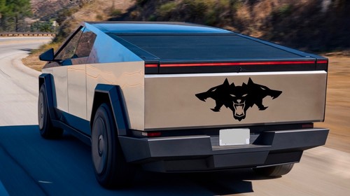 Tesla Cybertruck 2023-Current Cyberbeast Logo Tailgate Bed Decal | eBay