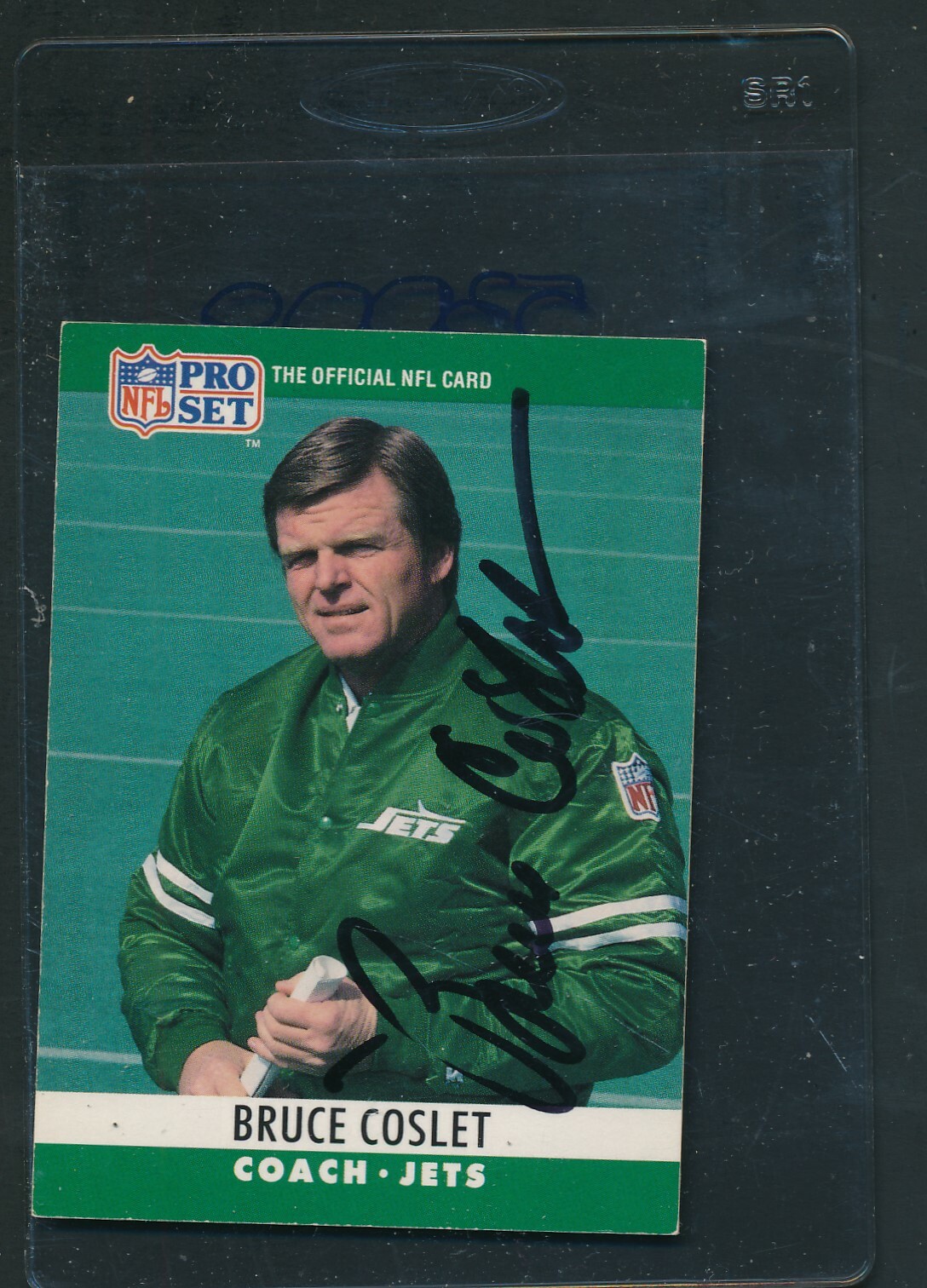 1990 Pro Set #242 Bruce Cosley Jets Signed Auto *53009 | eBay