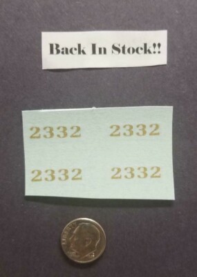 Set Of Lionel Post-war #2332 #s PRE-TRIMMED Water Decals (Back In Stock ...