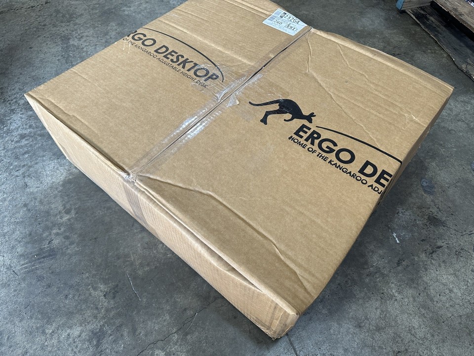 ERGO DESKTOP Kangaroo Pro Sit And Stand Workstation Black 15lb Load | eBay