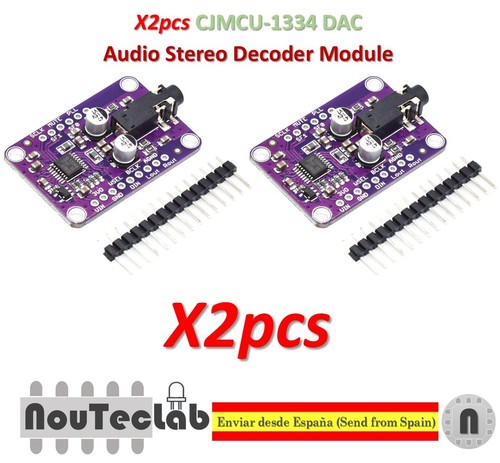 2pcs CJMCU-1334 DAC Module UDA1334A I2S DAC Audio Stereo Decoder Module ...